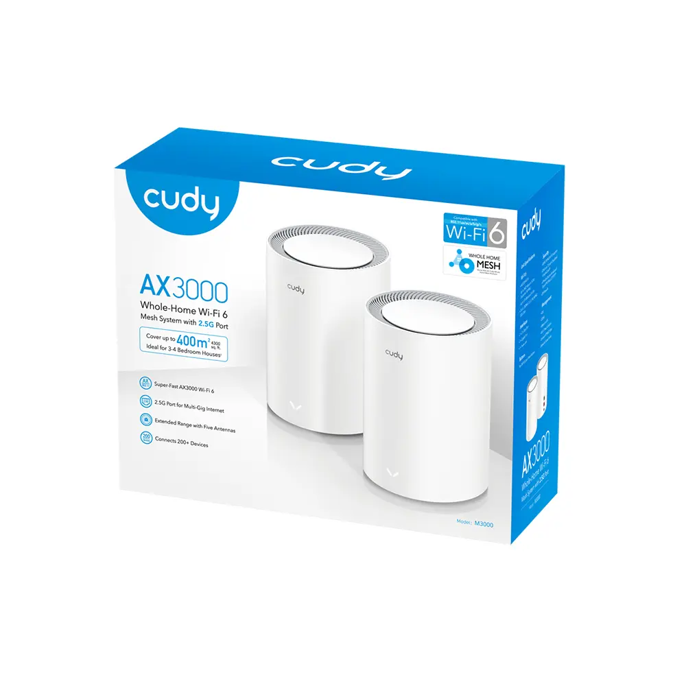 Repetidor Wifi - M3000(2-Pack) CUDY | Grupo Cadeing